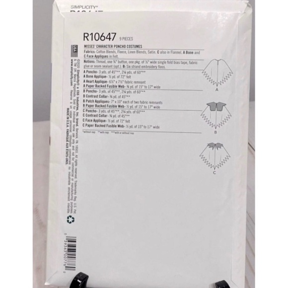 Simplicity | Other | 5 For 25 Simplicity R647 Costume Sewing Pattern | Poshmark